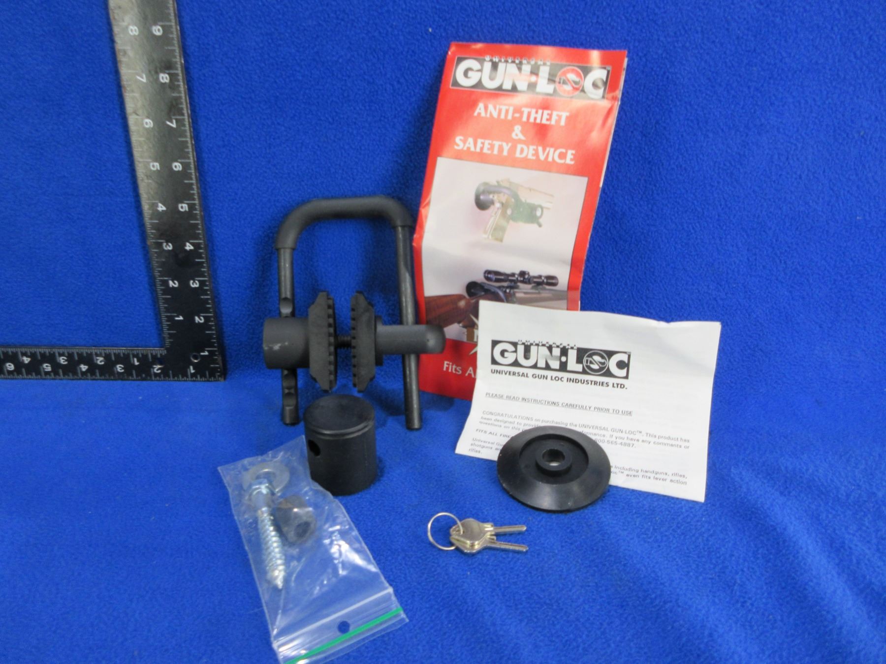 Gun-Loc Anti-Theft and Safety Device with Instructions