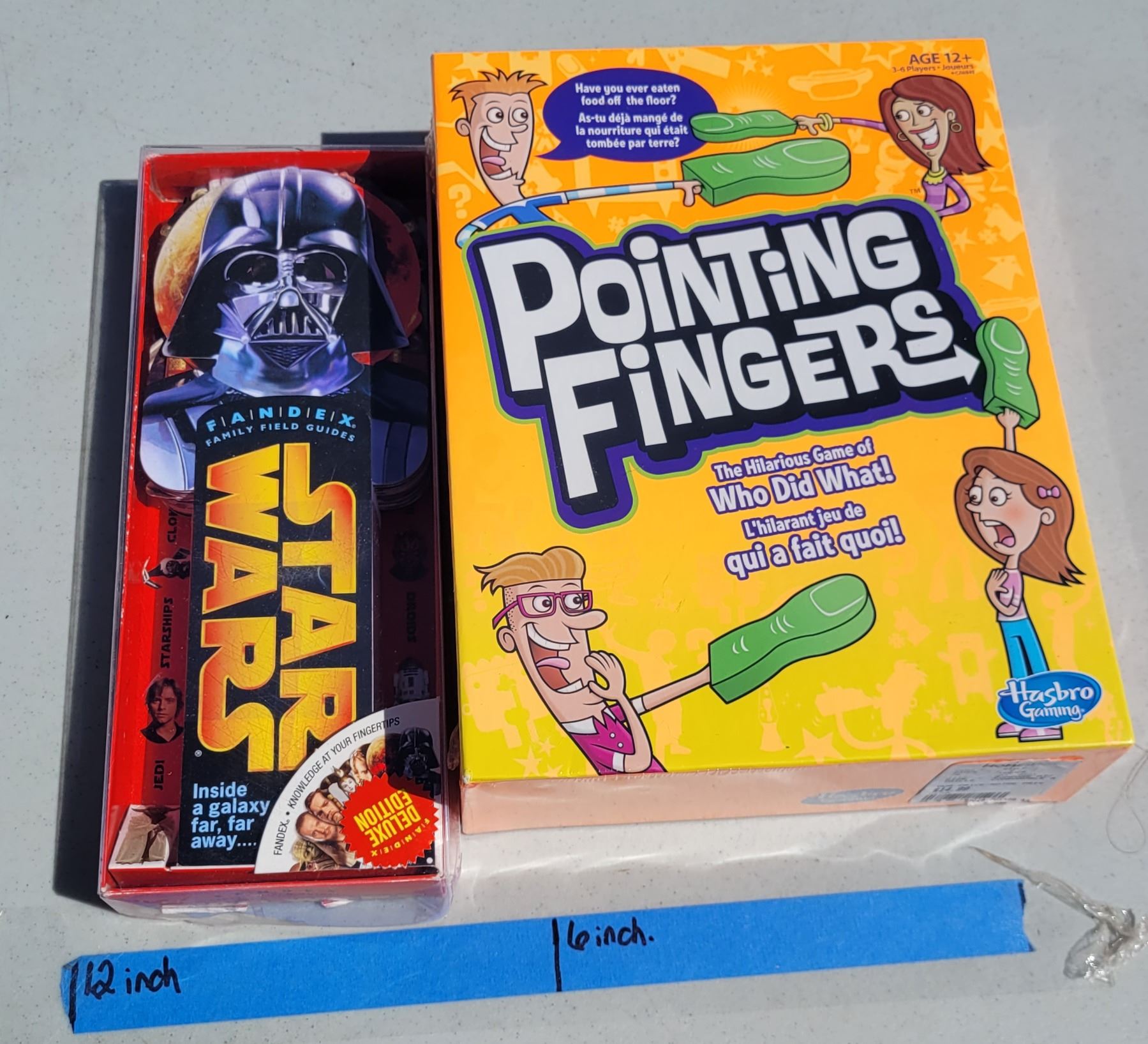 Star Wars Fandex Family Field Guides; Hasbro Pointing Fingers Game