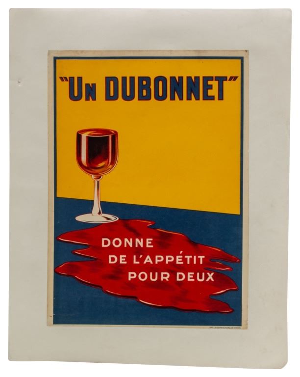 1920s French Dubonnet Vermouth Poster