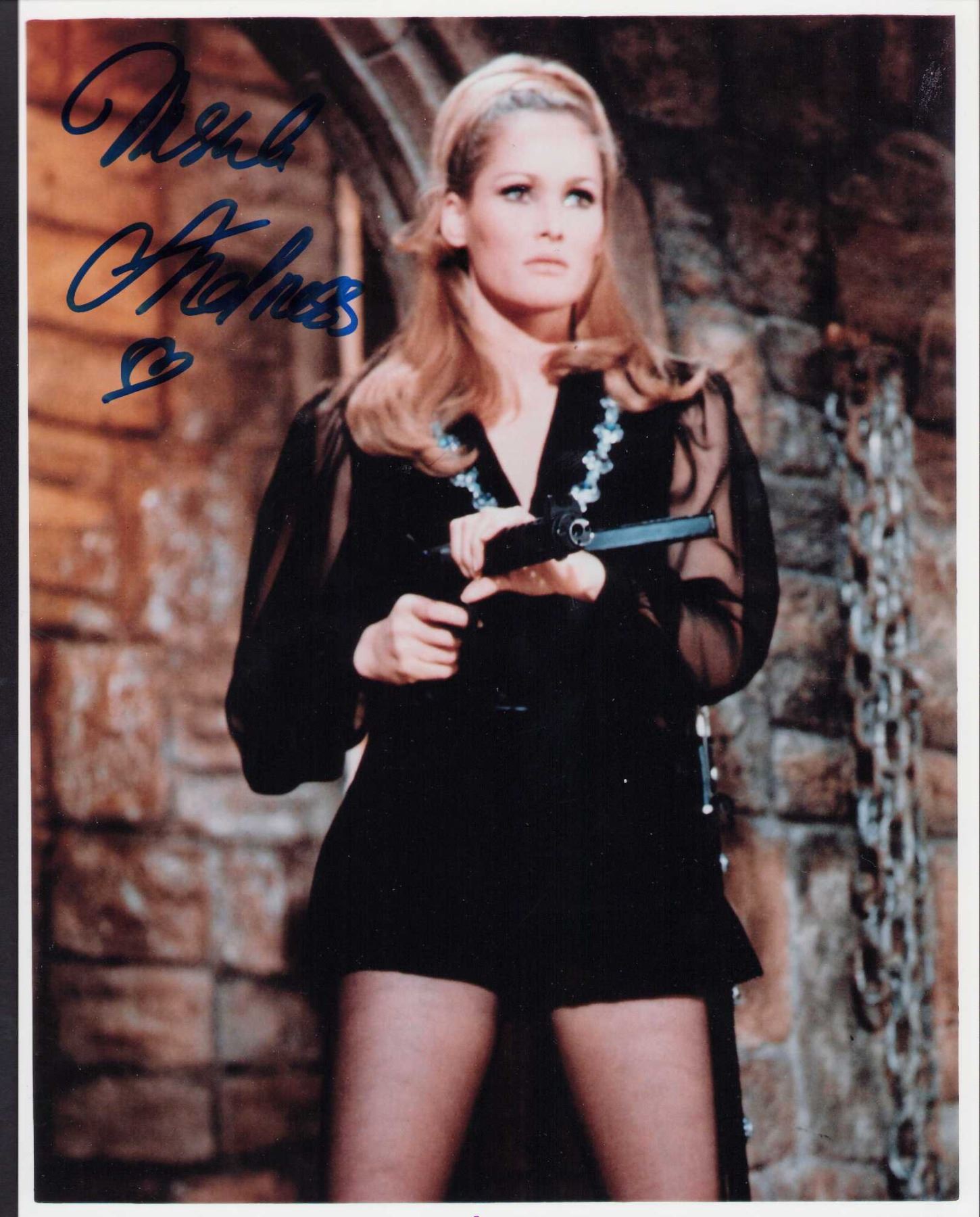 Ursela Andress signed photo James Bond