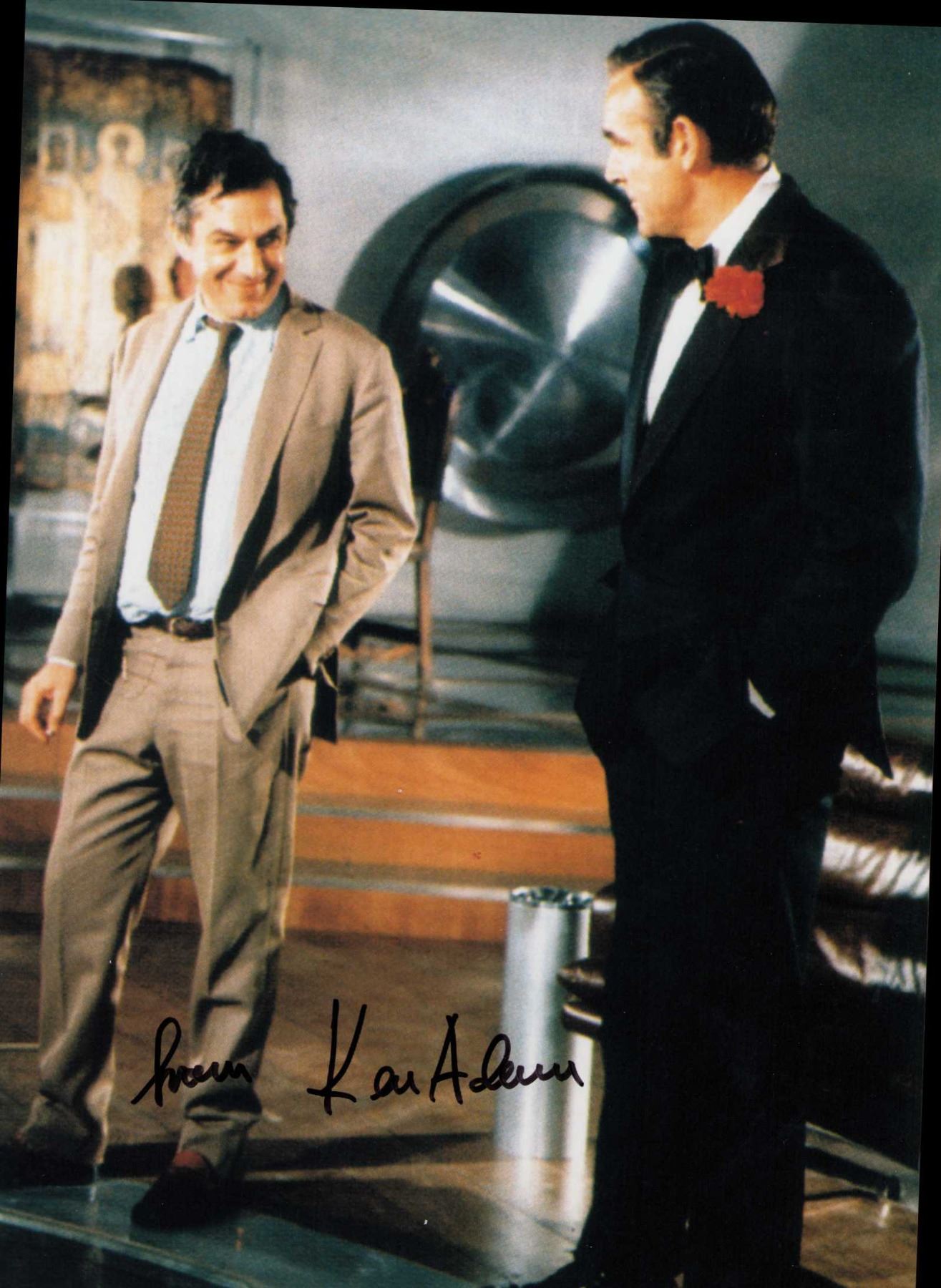 Ken Adam signed photo James Bond