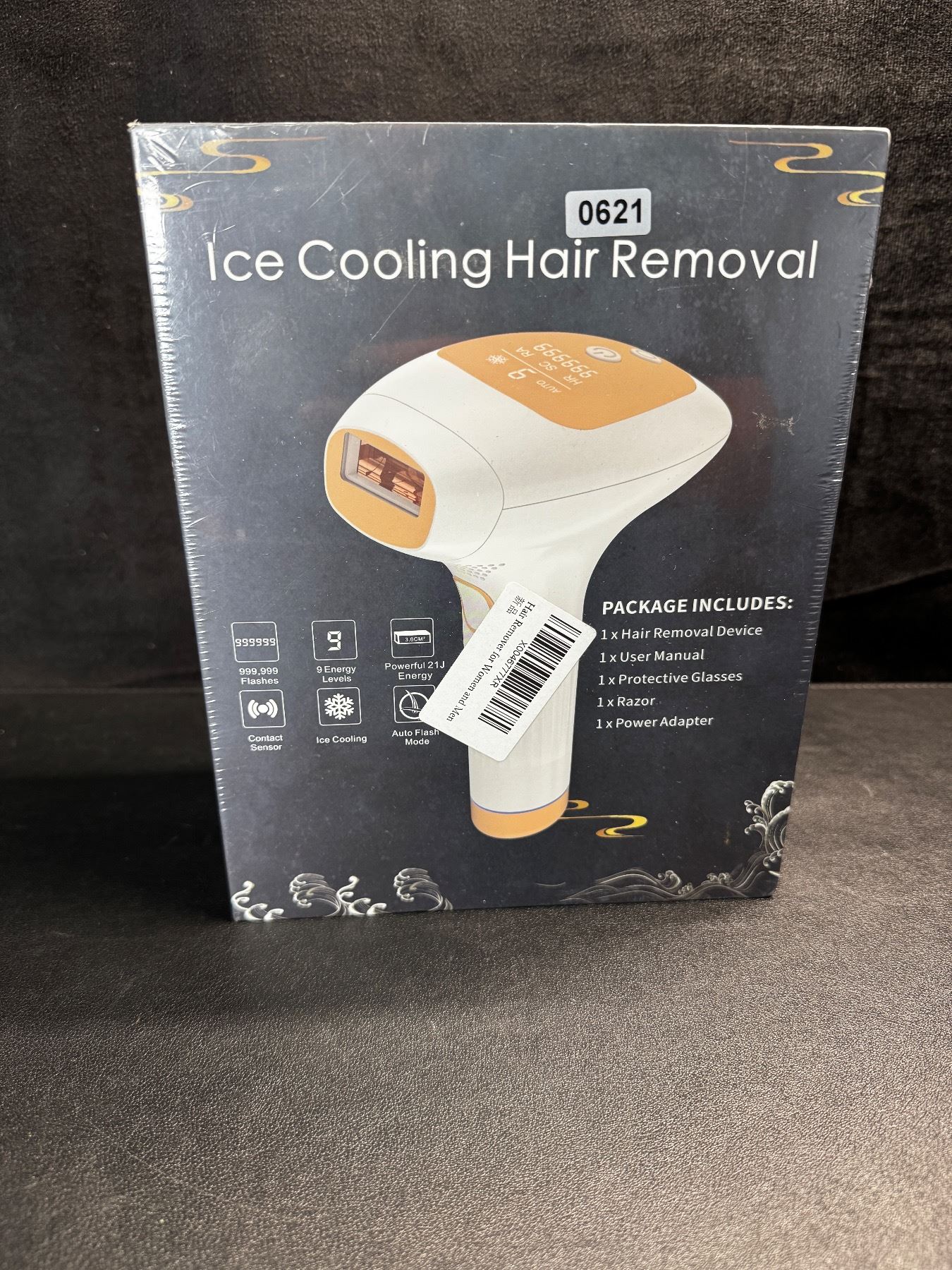 1 Ice Cooling/IPL Hair Removal Device with 9 Levels of Intensity - New