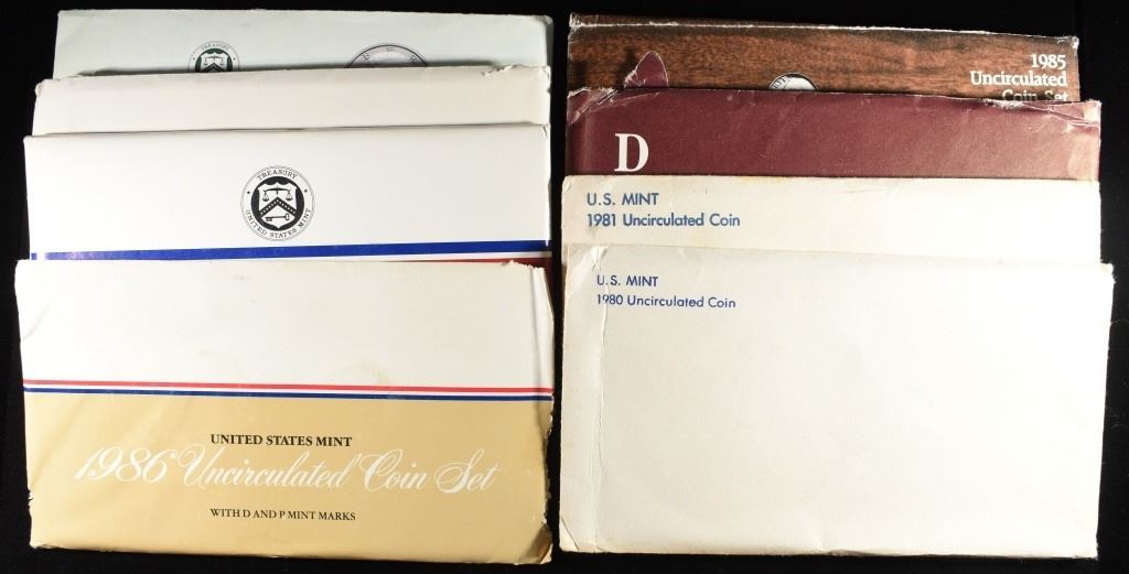 COMPLETE DECADE MINT SETS 1980S