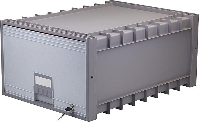 Storex 24-Inch Archive Locking Storage Box For Legal Size Files Two ...