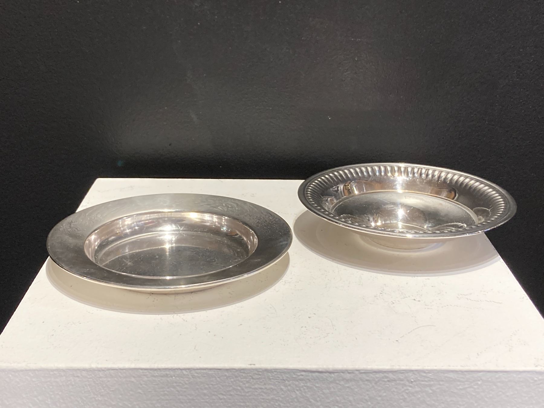 Two Silver Dishes