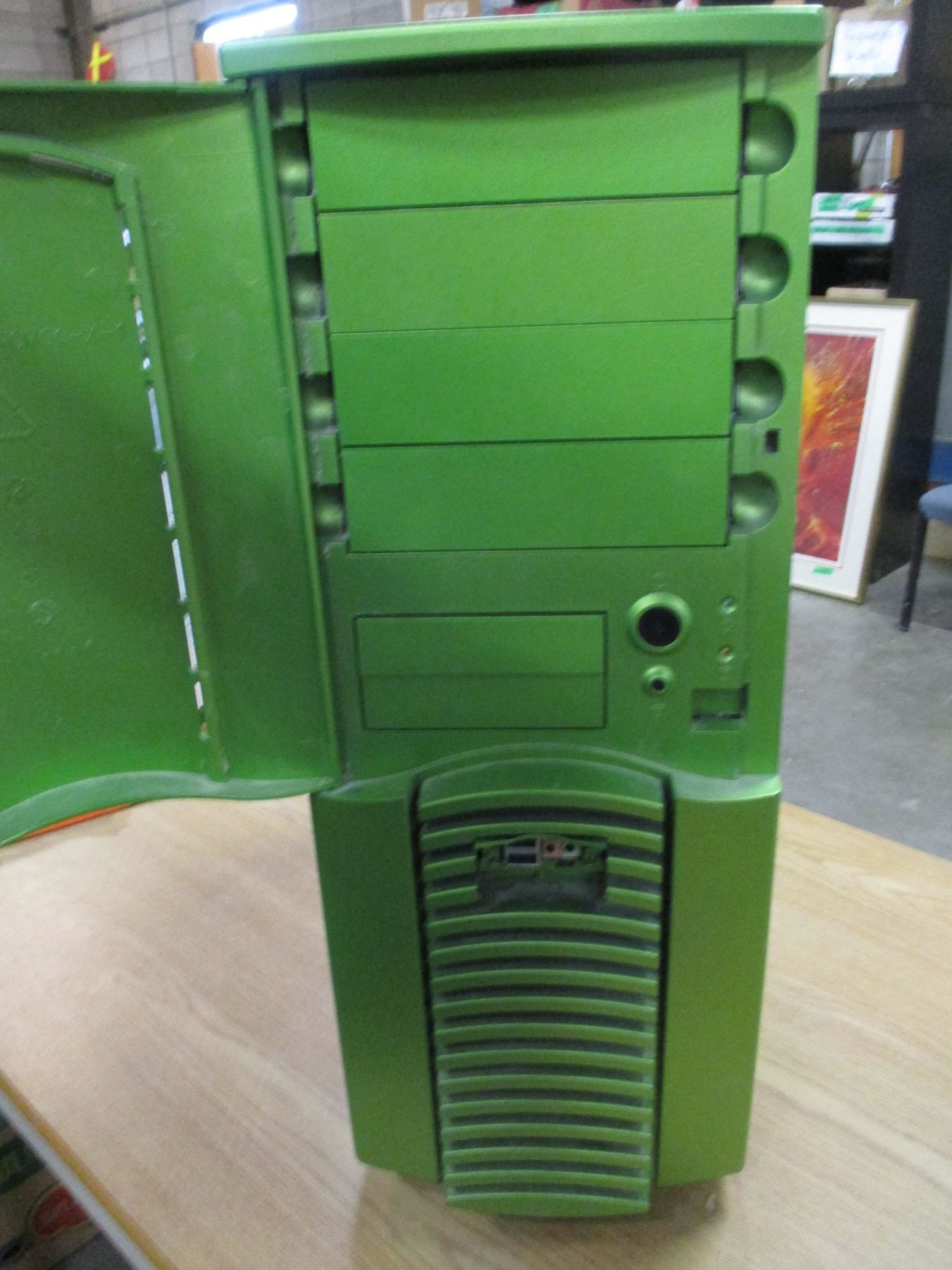 SEIZURE (AS IS): GREEN COMPUTER TOWER