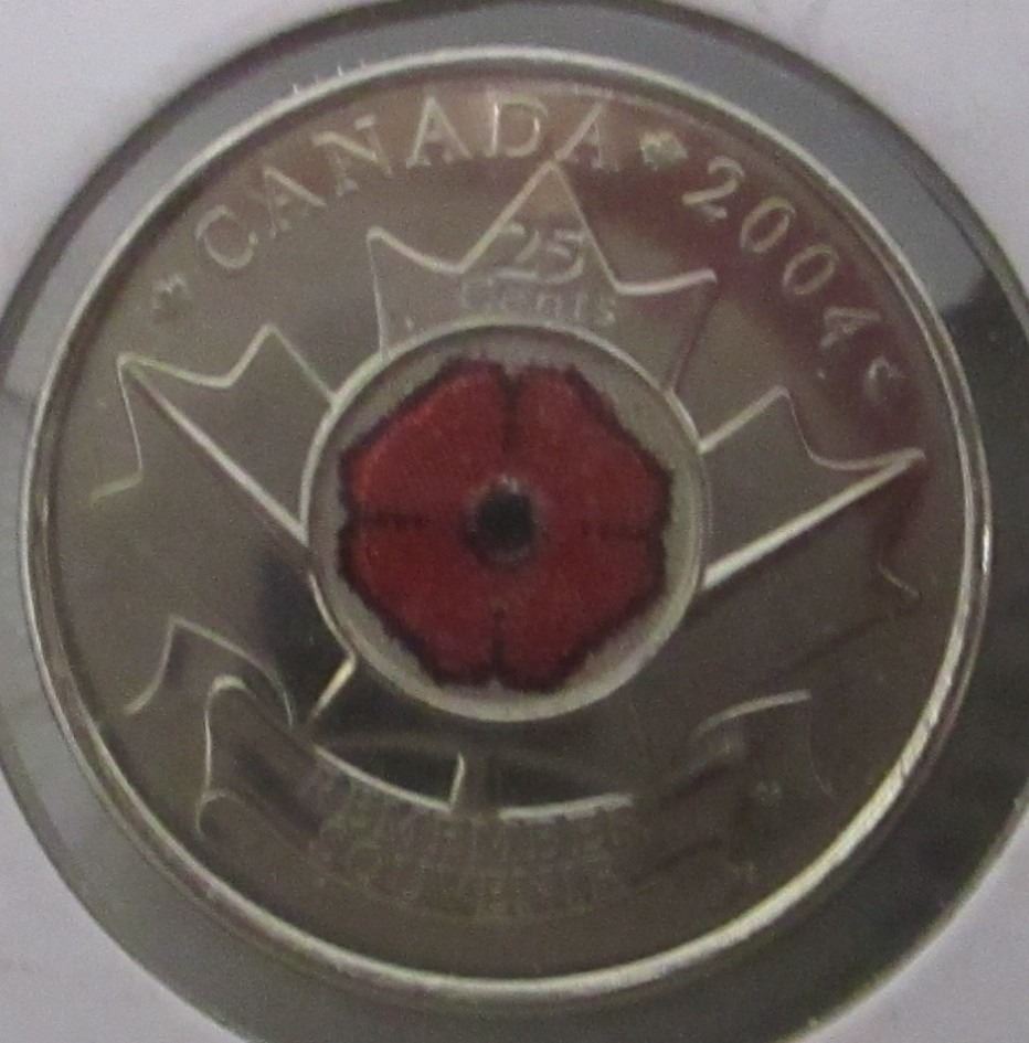 2004 - 2010 - 1945 WORLD WAR QUARTER POPPY SET