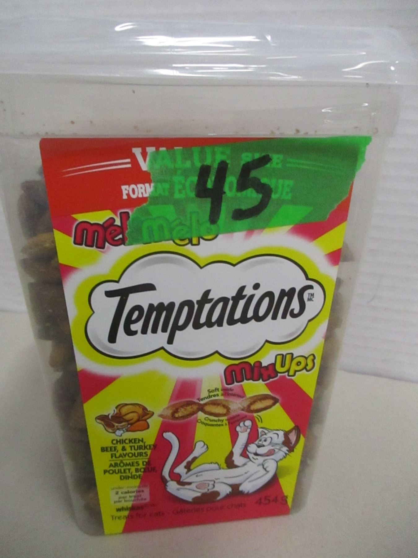 TEMPTATIONS MIX-UP CAT TREATS (454G) - TUB