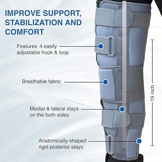 Wonder Care Knee Immobilizer Brace For Knee Support For Dislocation ...
