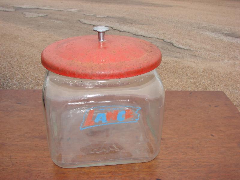 Old Lance Jar w/Metal Lid