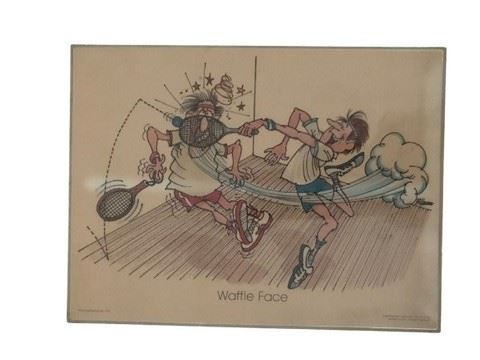 Racquetball fanatic 1978 drawing