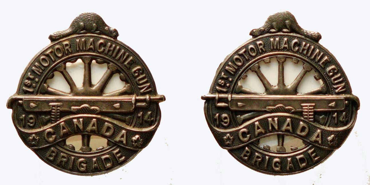 Militaria Insignia C.E.F. WW1; 1st Motor Machine Gun Brigade Collar ...