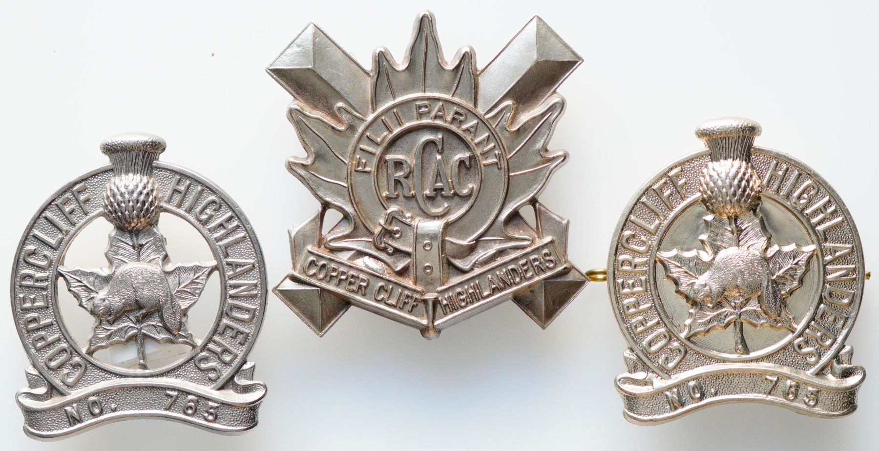 Militaria Insignia 1920-50; Coppercliff Highlanders 765 Cadet Corps Cap ...