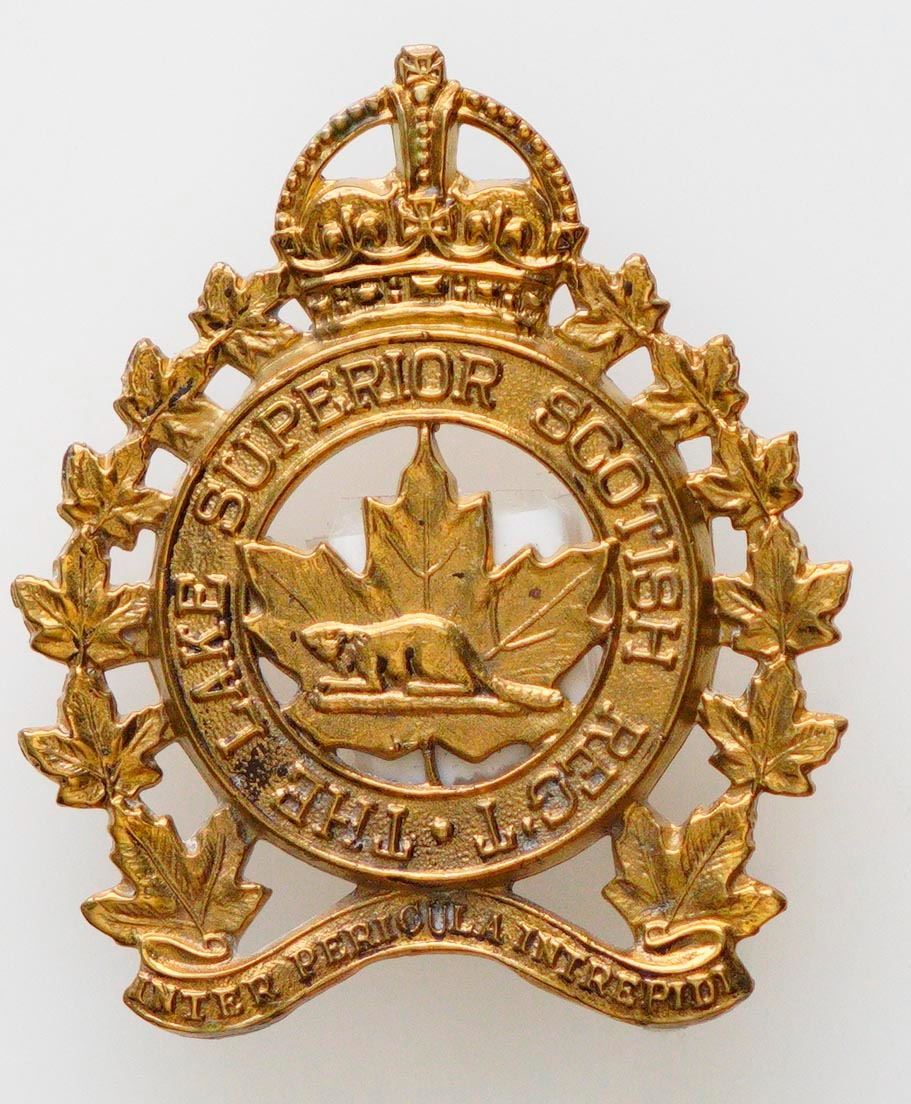 Militaria Insignia 1920-50; The Lake Superior Scottish Regiment Brass ...