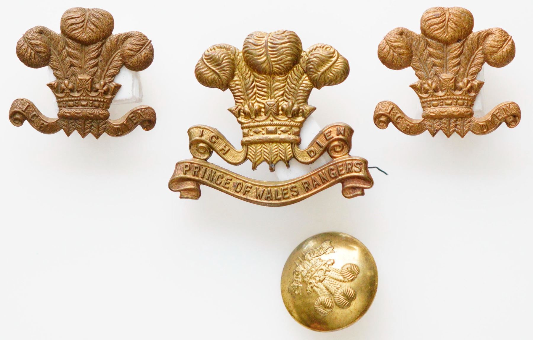 Militaria Insignia 1920-50; The Prince of Wales's Rangers (Peterborough ...