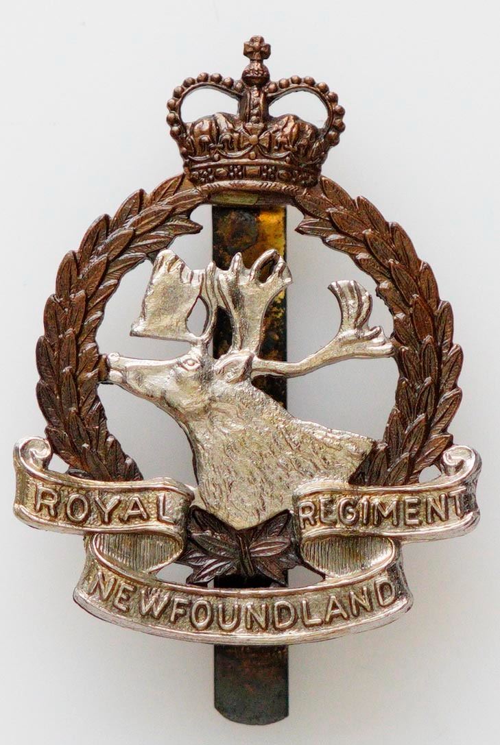Militaria Insignia 1920-50; Royal Newfoundland Regiment ‚Äì Bi-Metal ...