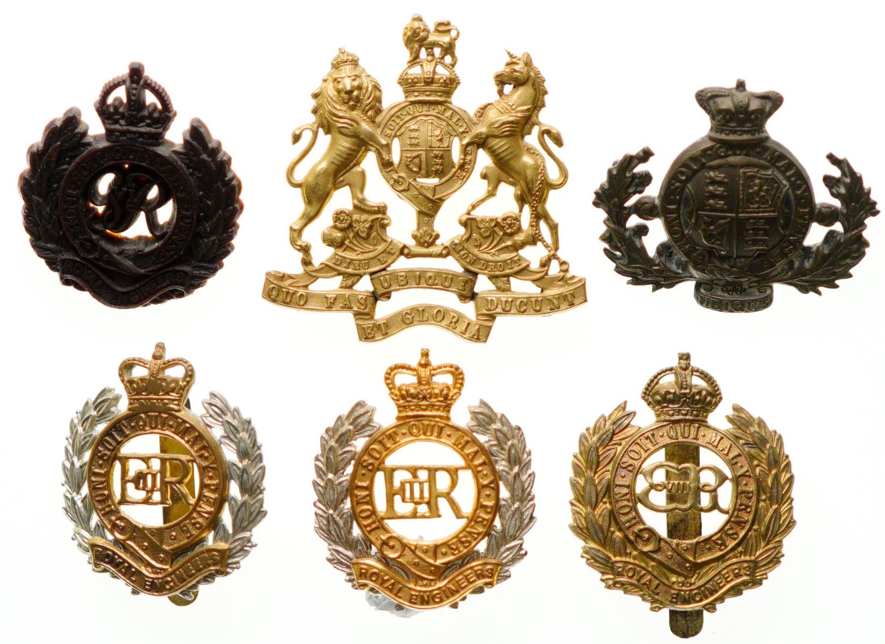 Militaria Insignia 1920-50; Royal Canadian Engineers RCE various Cap ...