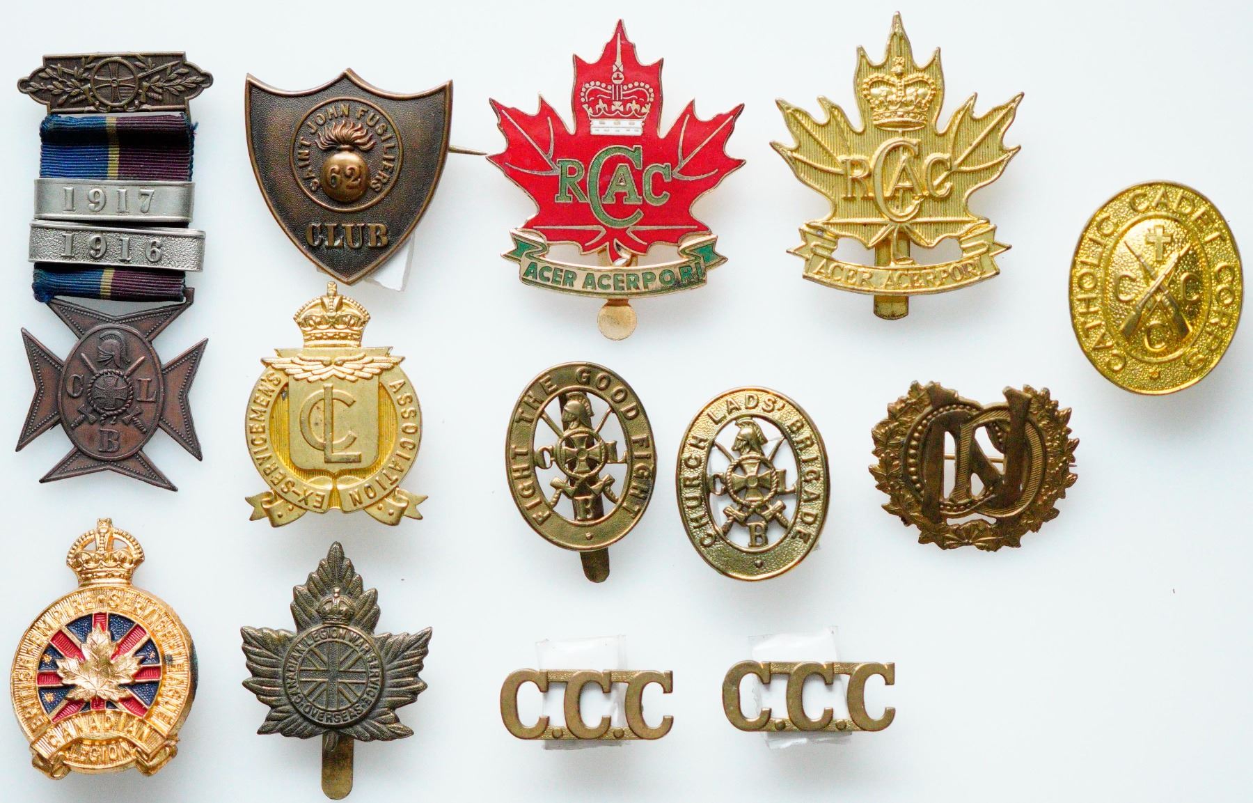 Militaria Insignia 1920-50; Cadet Corps & Legion type Badges. Includes ...