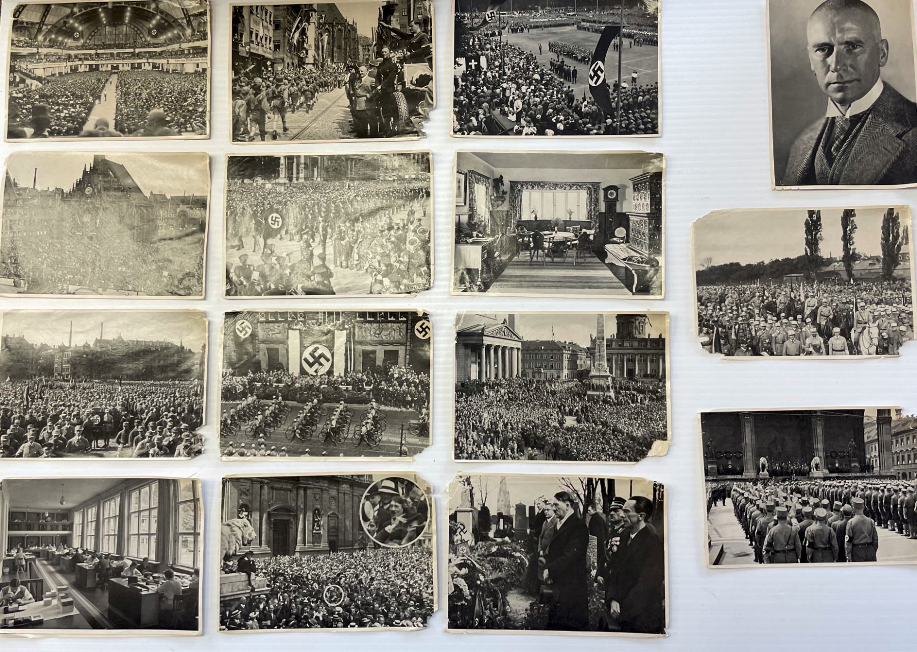 Militaria Ephemera; German Propoganda Photo Cards. Lot of 33 various ...