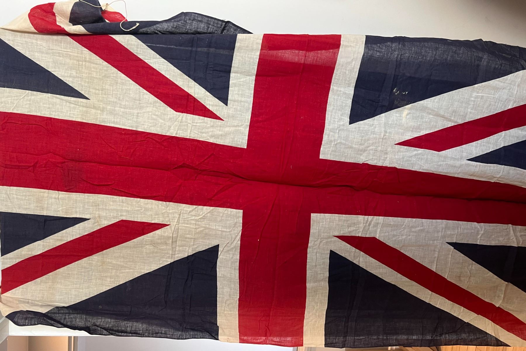 Militaria Insignia; British WW2 Union Jack Flag approx 90'' x 46'' in size.