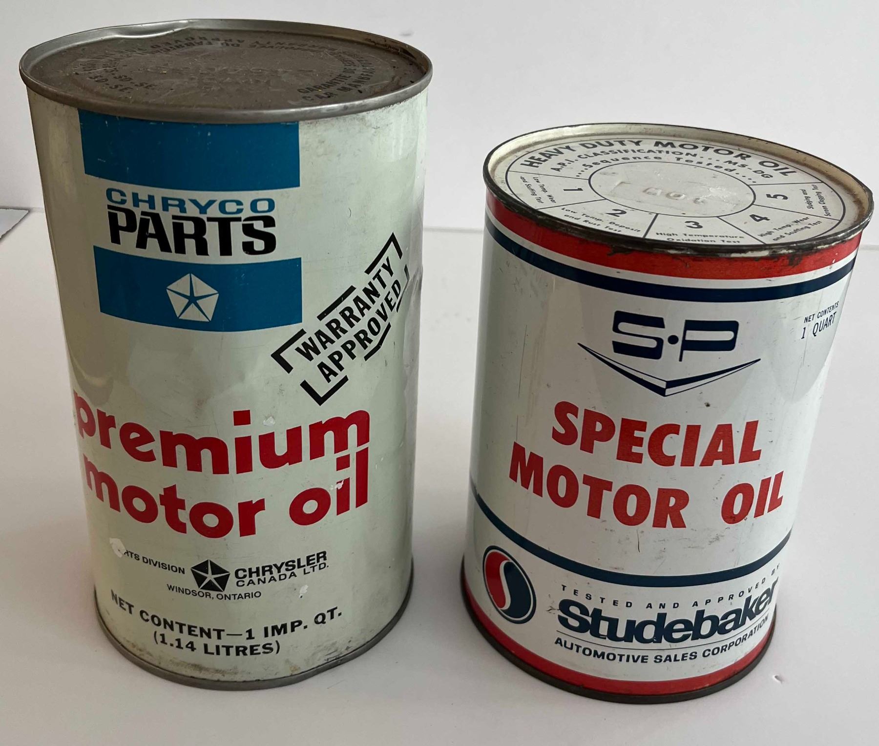 Vintage Motor Oil Can; 1950's Studebaker Packard Special Motor Oil ...