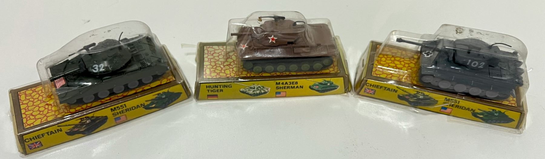 Vintage Canadian Tire; 1970's Die Cast Tanks. Lot of 3 different issues ...