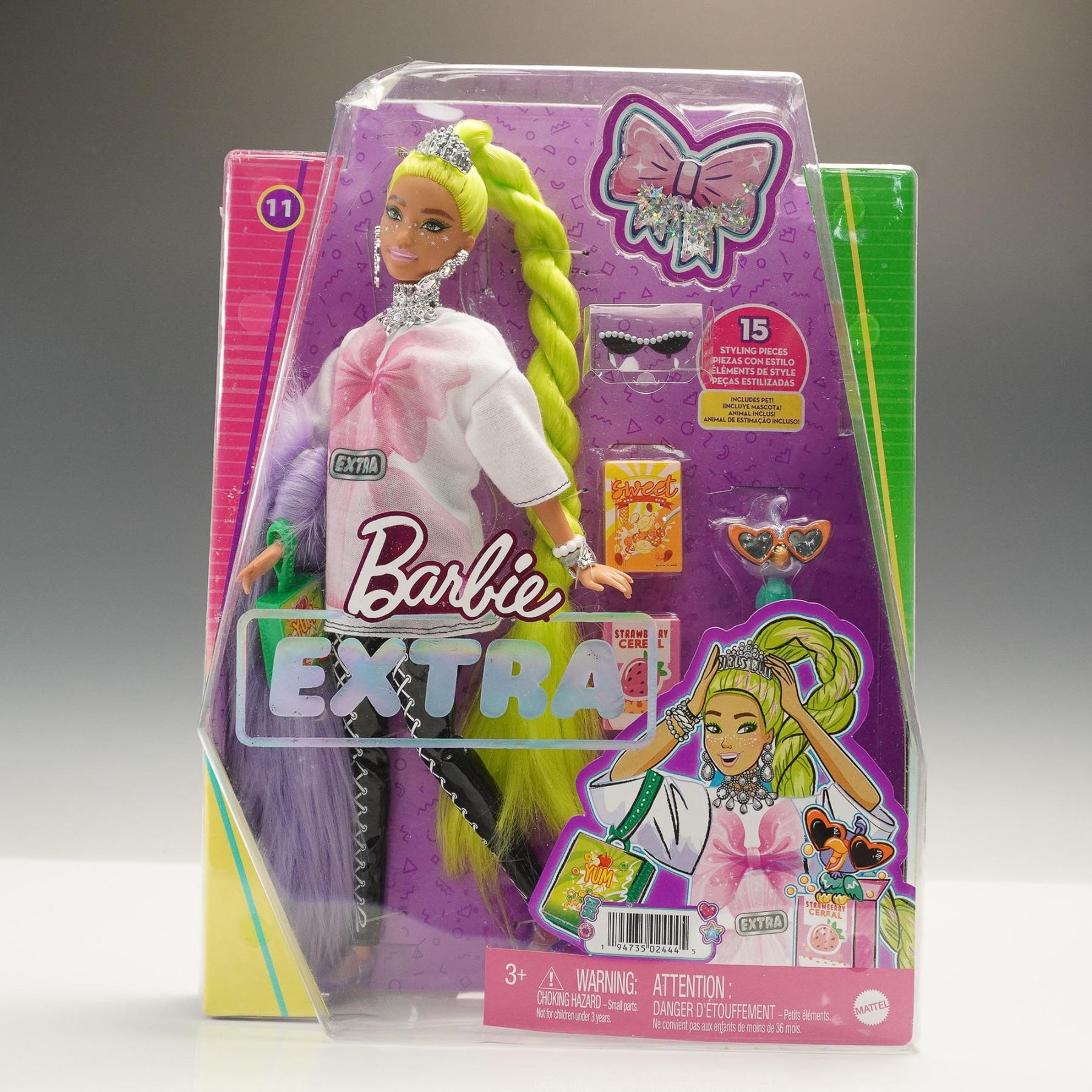Mattel Barbie Extra Fashion Doll with Accessories Set