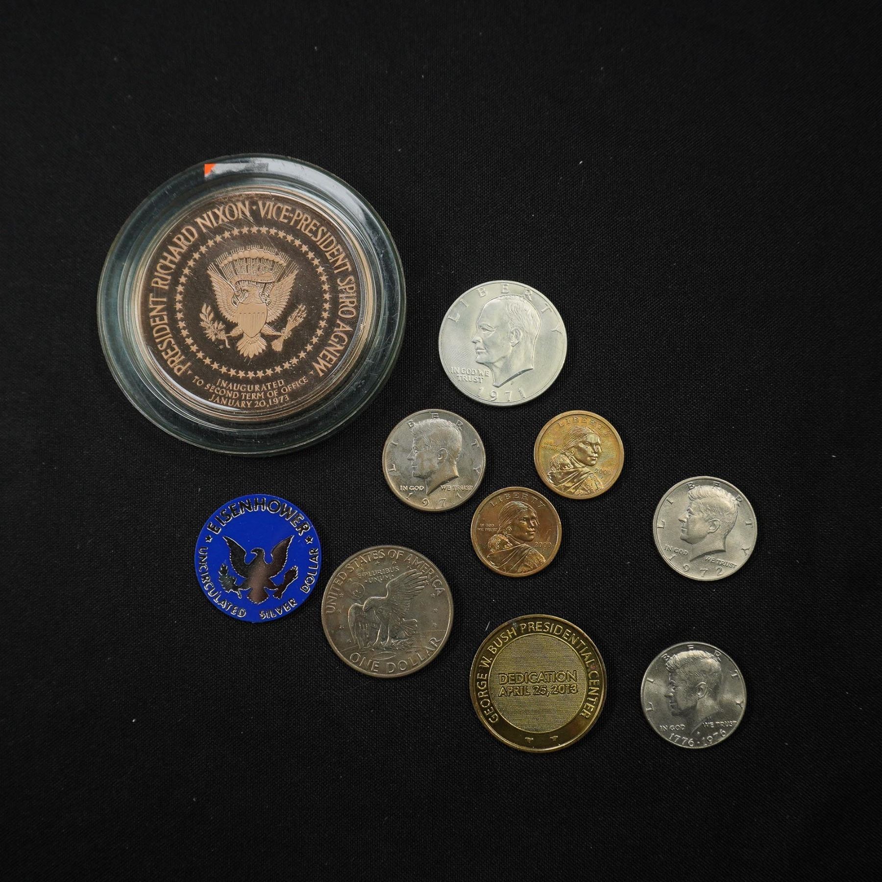 10pc US Presidential and Commemorative Coin Collection