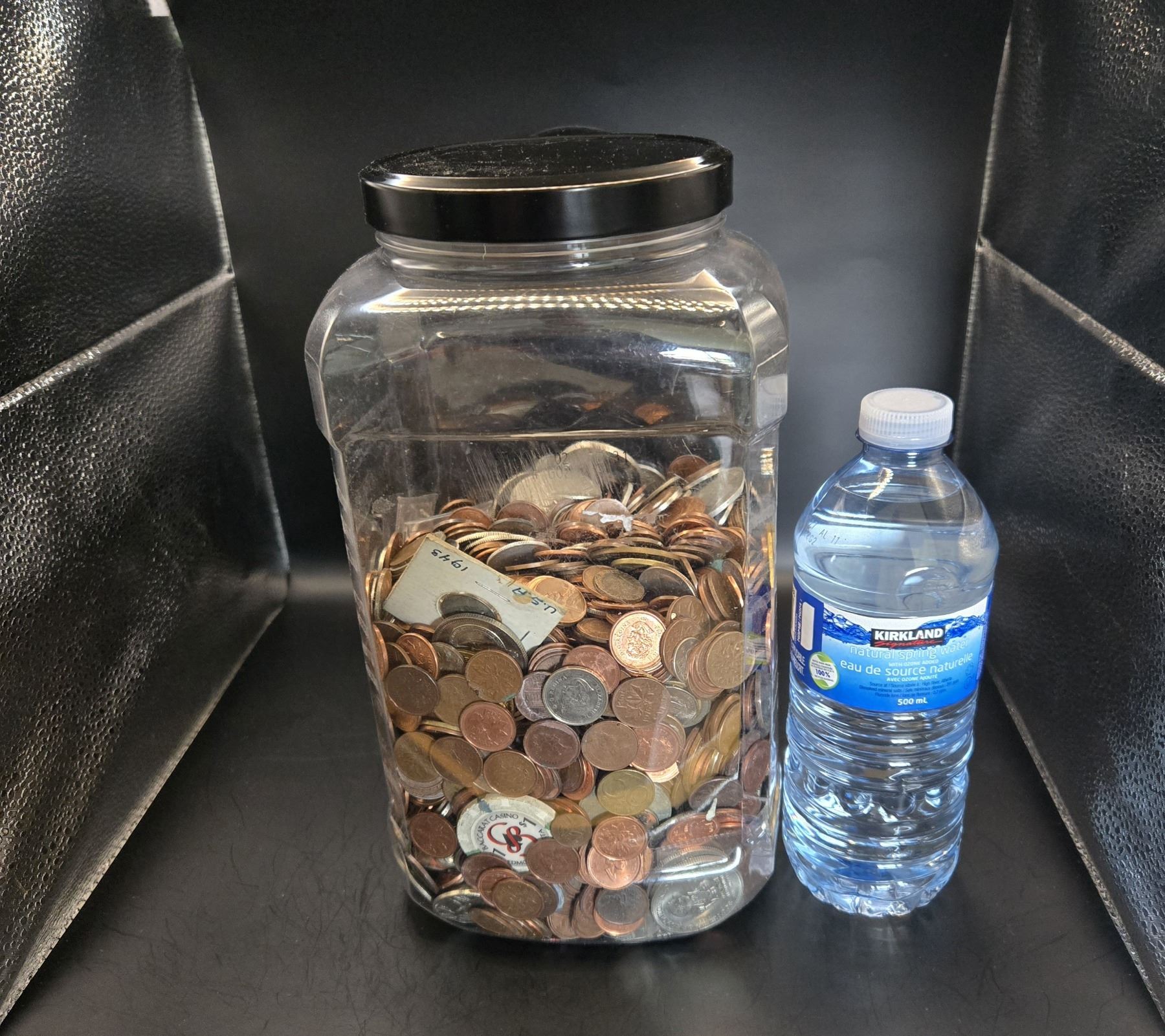 Large Container of Coins