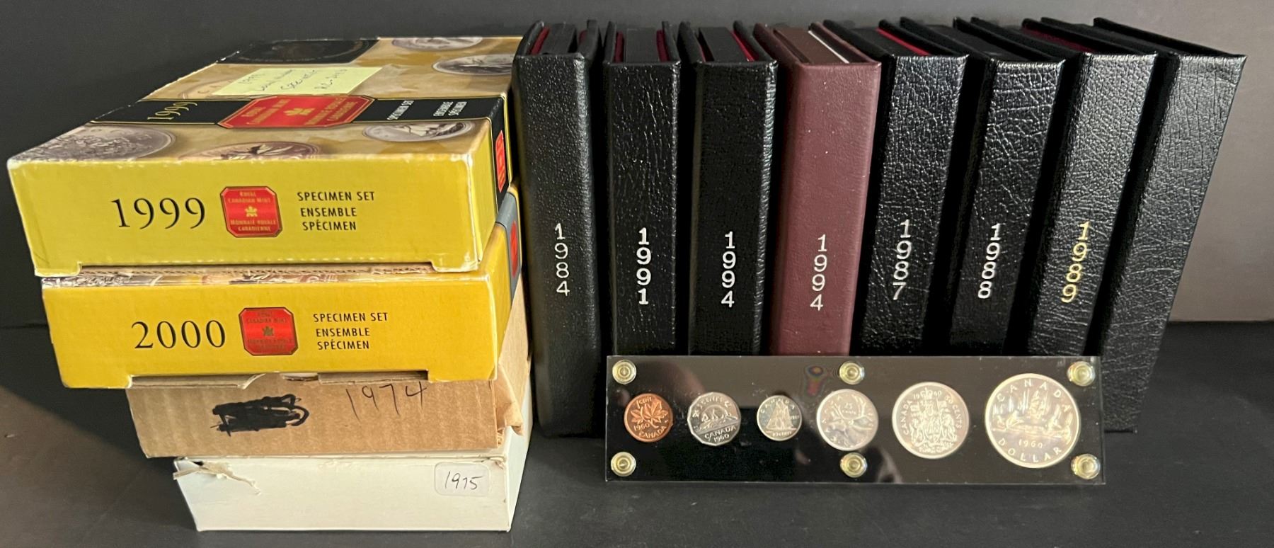 Proof Sets 1974, 1975, 1984, 1987, 1988. 1989(2), 1991, 1994(Red ...