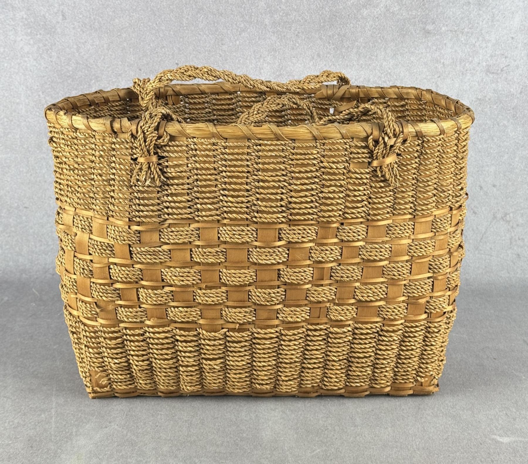 Passamaquoddy Native American Indian Basket