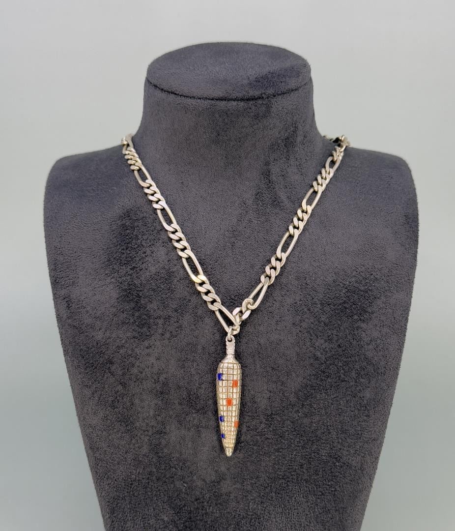 Hopi Sterling Silver Corn Necklace Chain