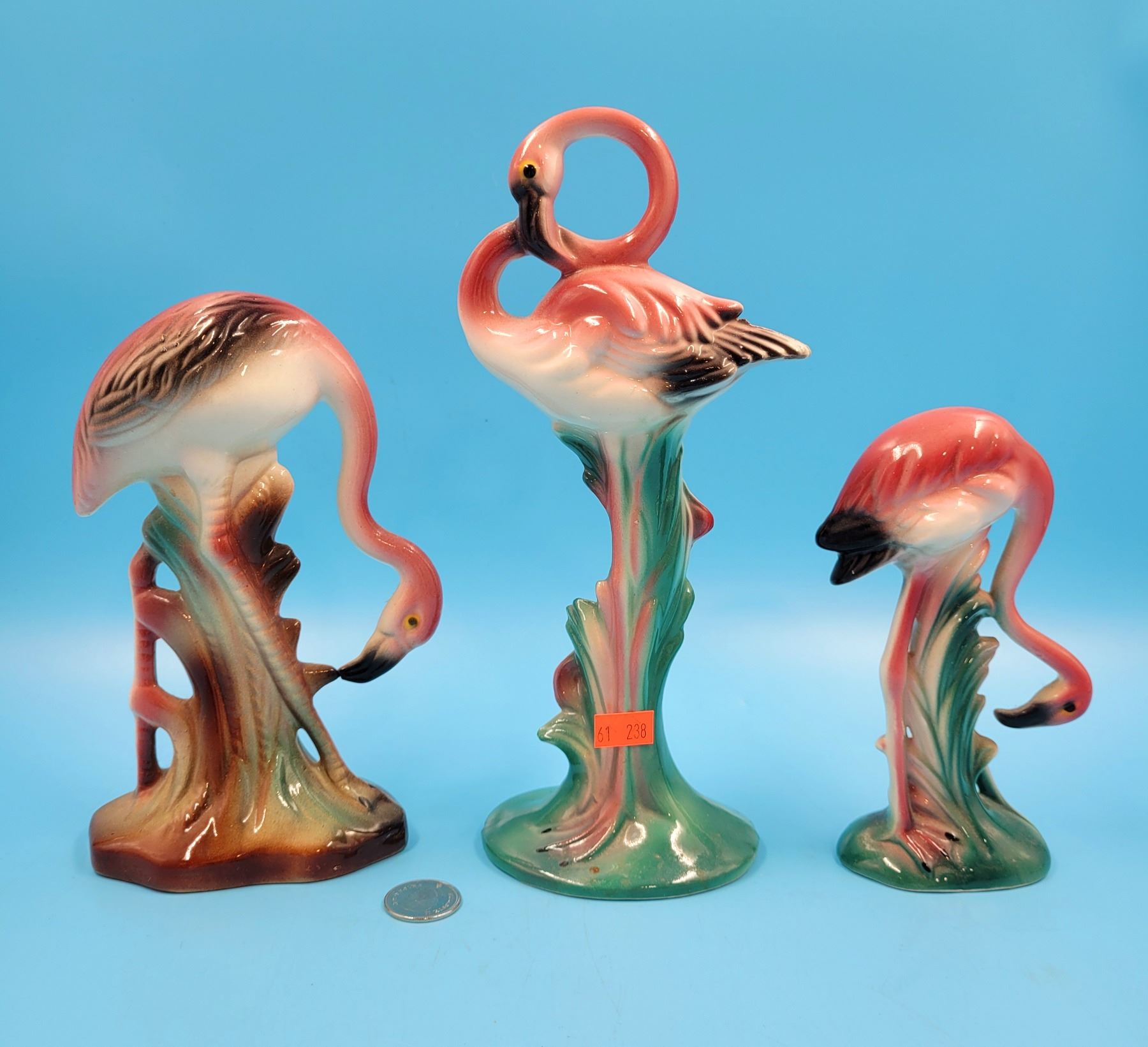 MCM Ceramic Flamingos