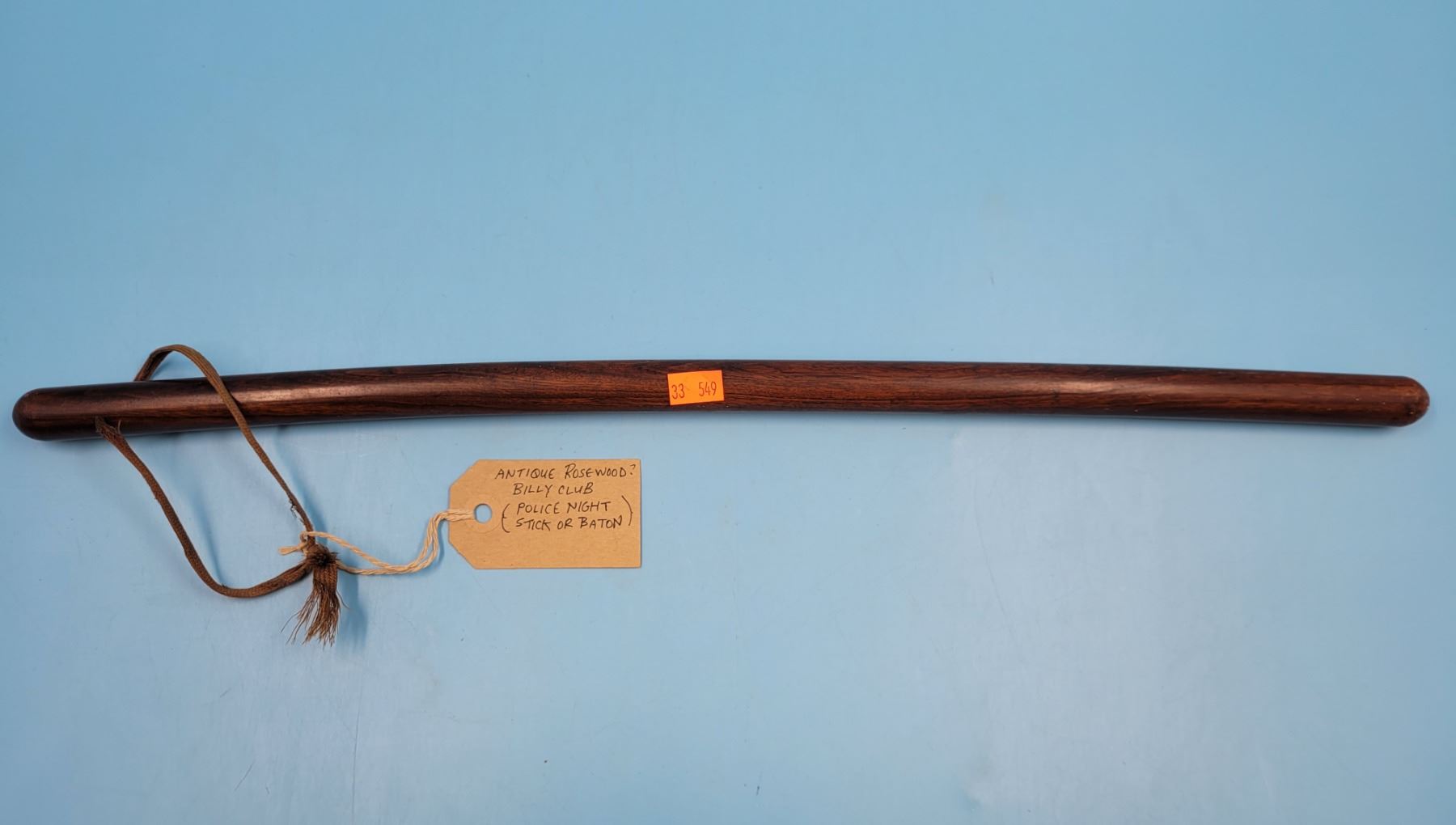 Antique Rosewood Billy Club/Police Night Stick/Baton