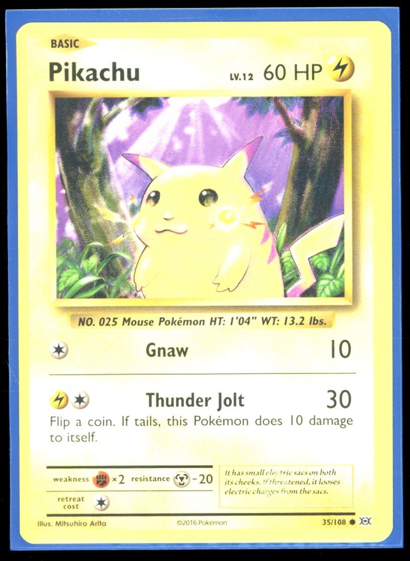 Pokemon Pikachu - 35/108 - Common Evolutions