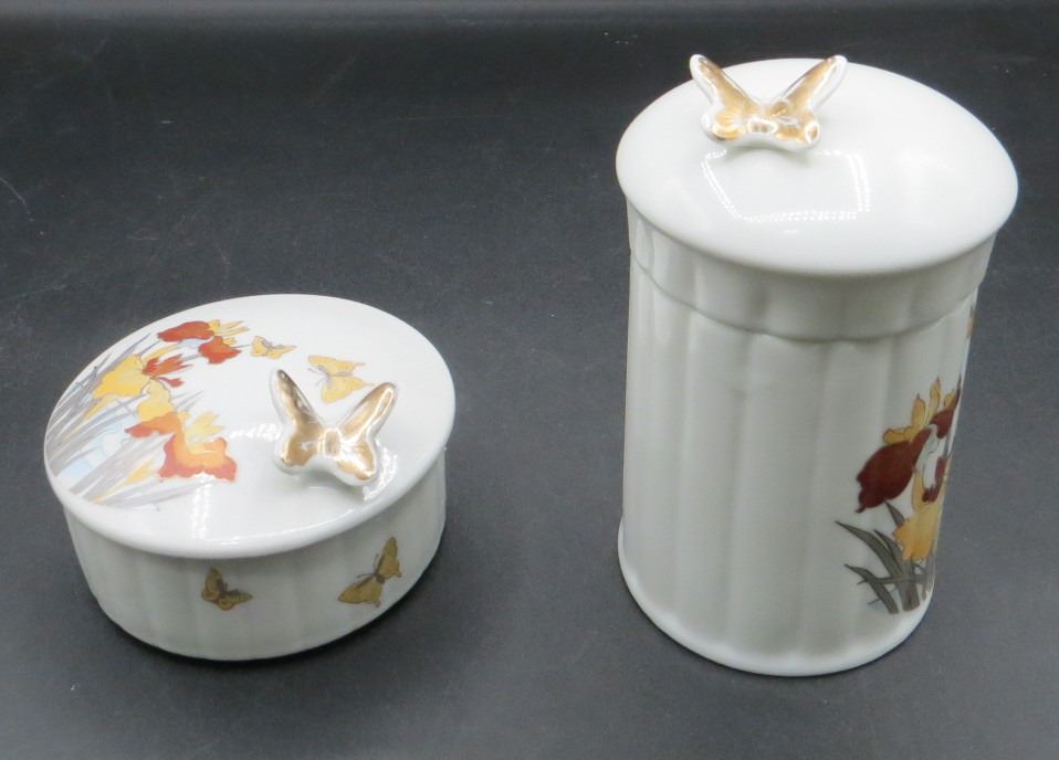 Vintage Butterfly Porcelain Vanity Set Made in Japan