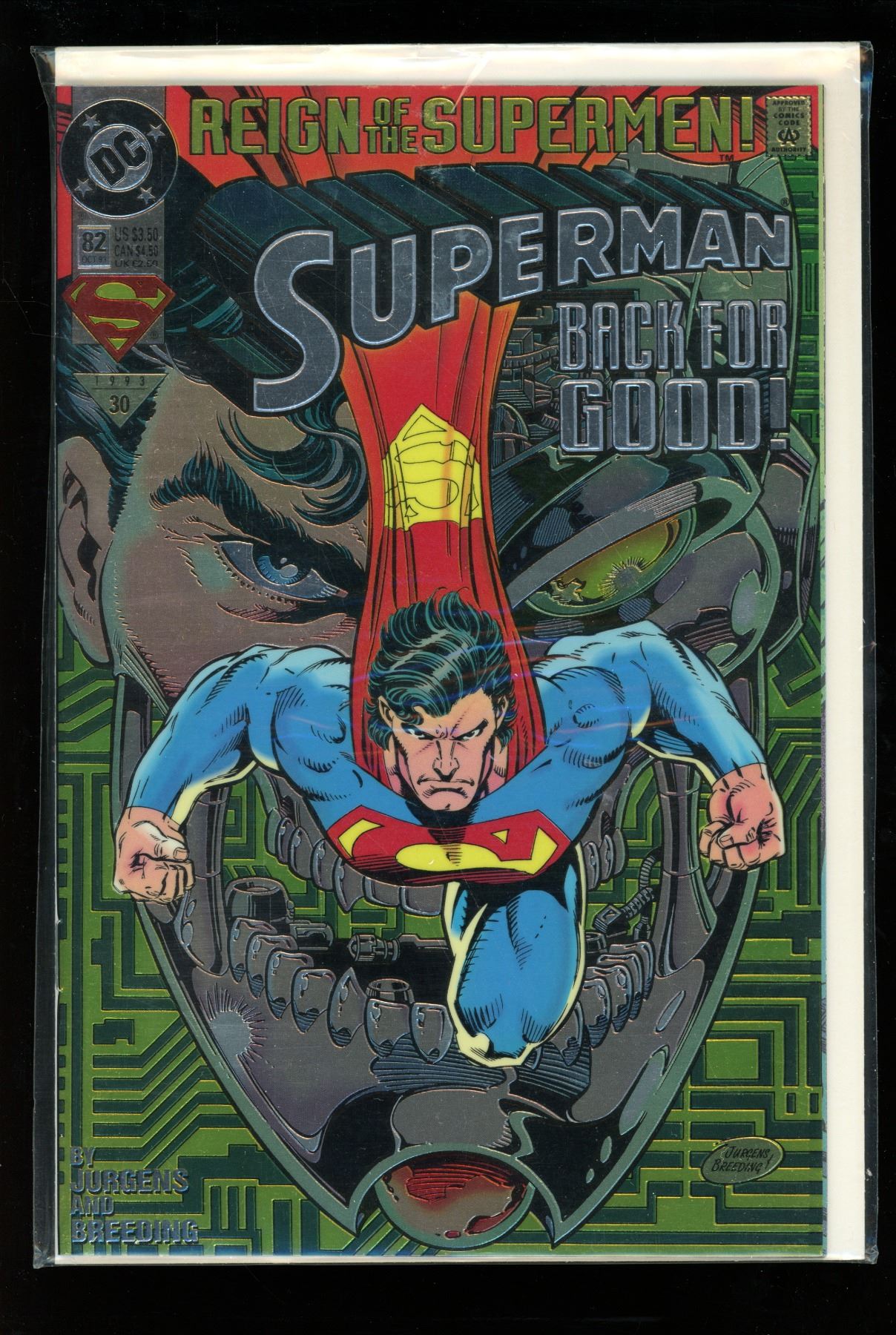 DC Superman Back For Good #82 Chromium Cover