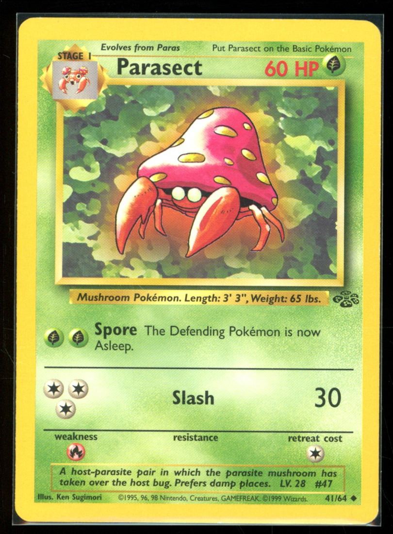 Pokemon Parasect - 41/64 - Uncommon - Unlimited Jungle