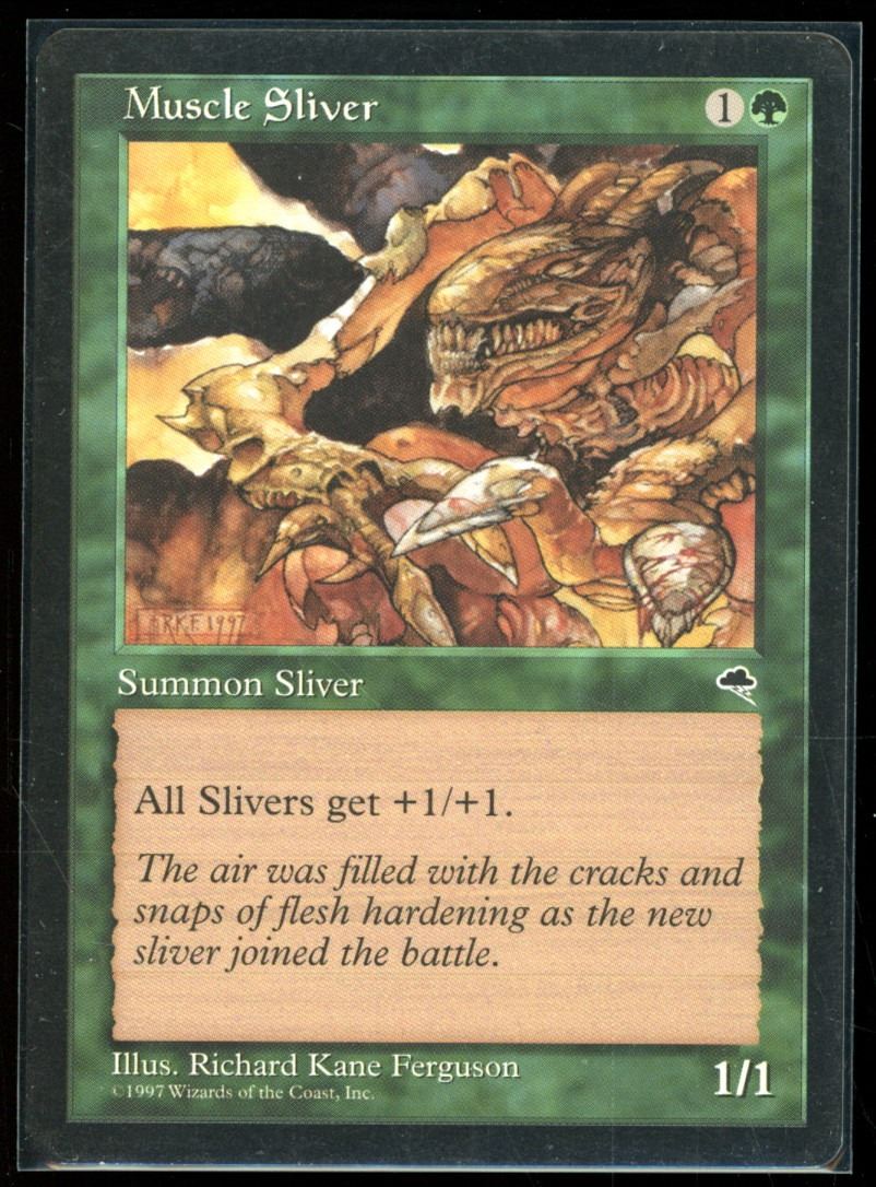 Magic the Gathering Muscle Sliver Tempest