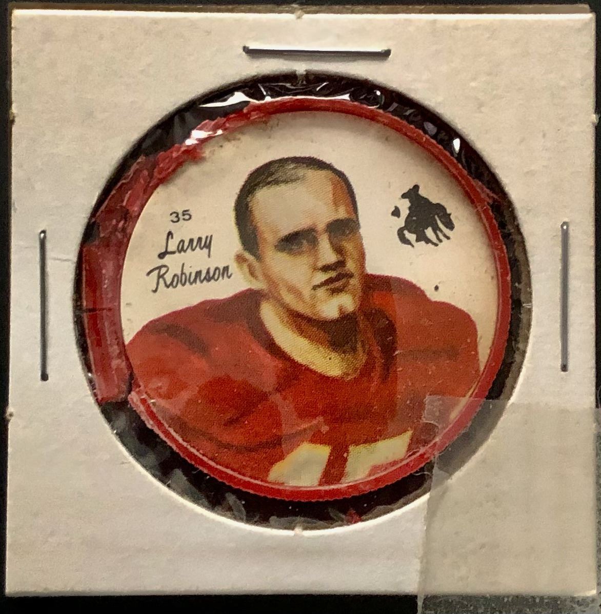 1964 NALLEY'S POTATO CHIPS CFL COIN - LARRY ROBINSON (HOF)