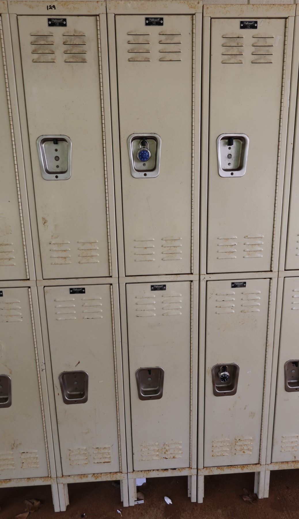 Hallowell Double Tier 6-Compartment Metal Lockers 36" x 12" x 76"H