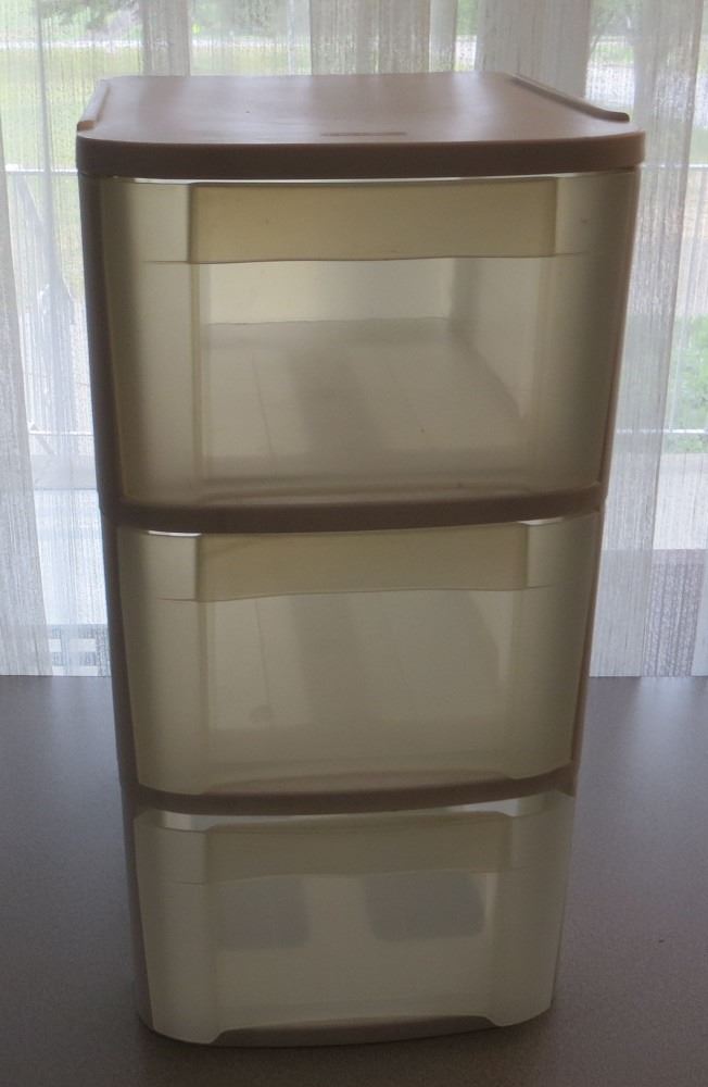 Sterilite 3 drawer plastic storage bin