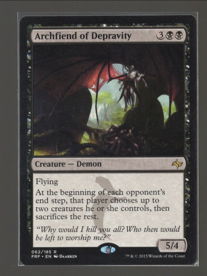 Magic the Gathering Archfiend of Depravity Fate Reforged
