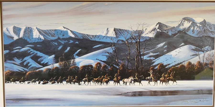 Zabel, Larry, limited edition lithograph, Trails of The Tobacco Roots ...