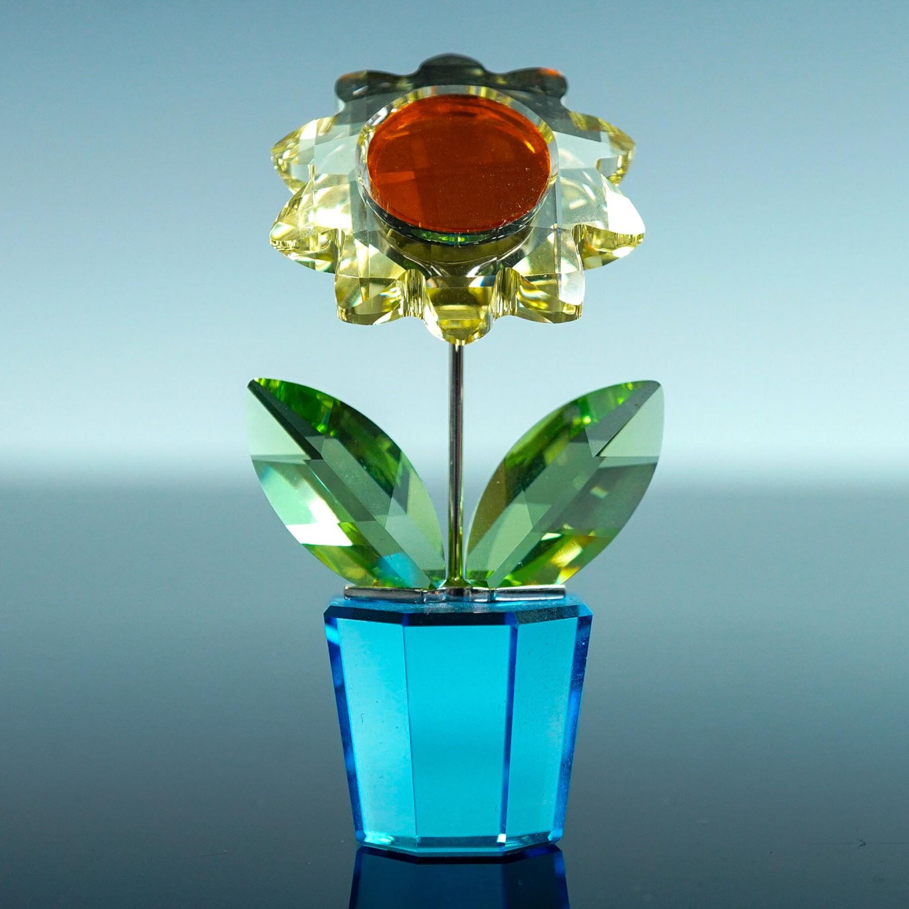 Swarovski Crystal Figurine, Small Sunflower