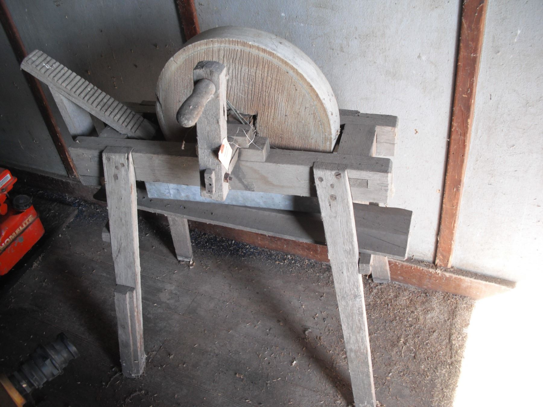 whetstone/grindstone with stand, very good condition, 13" wheel ...