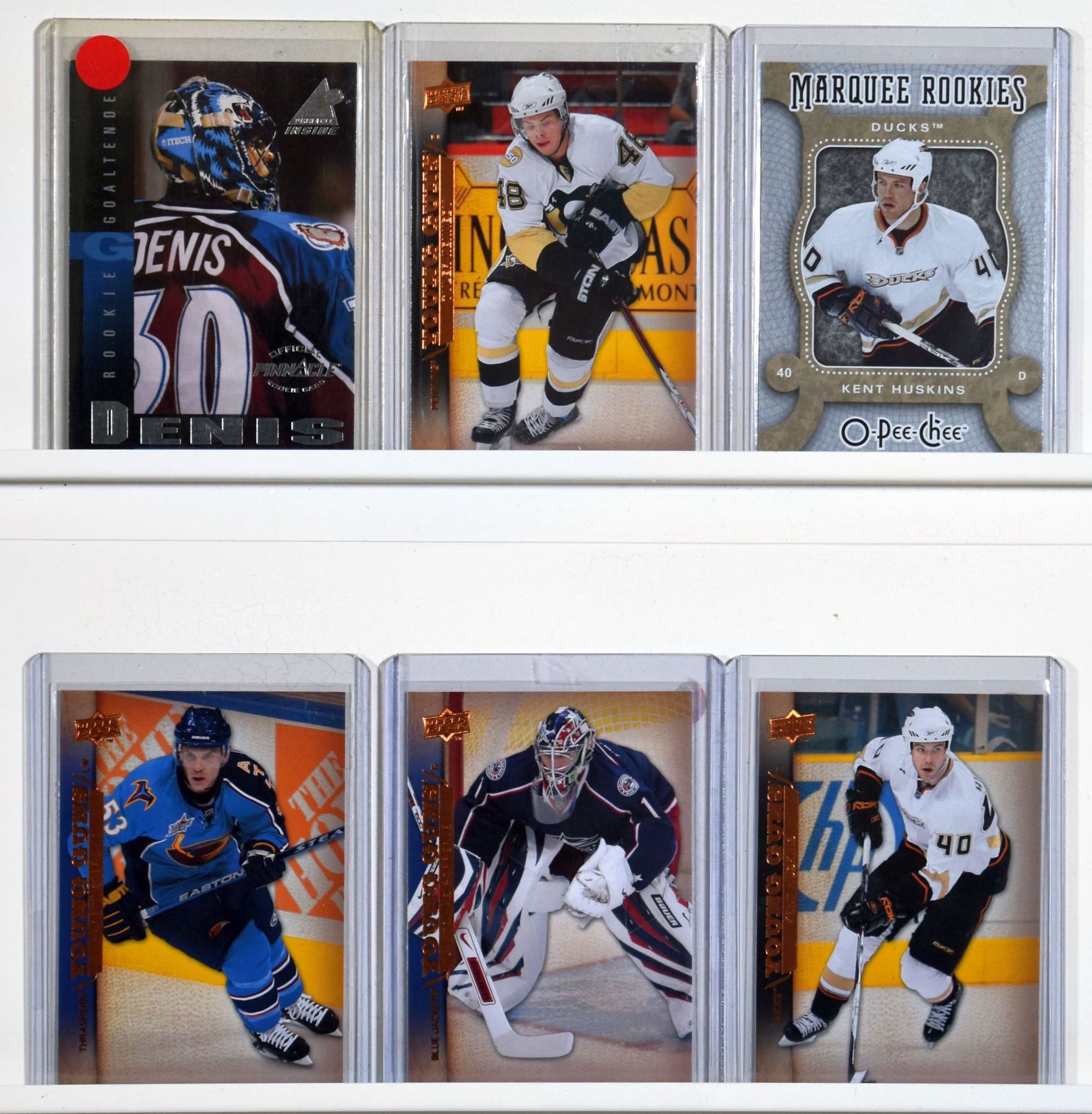 Hockey Cards - Rookie Cards, Denis, Kennedy, Huskins, Popperle, Sterling