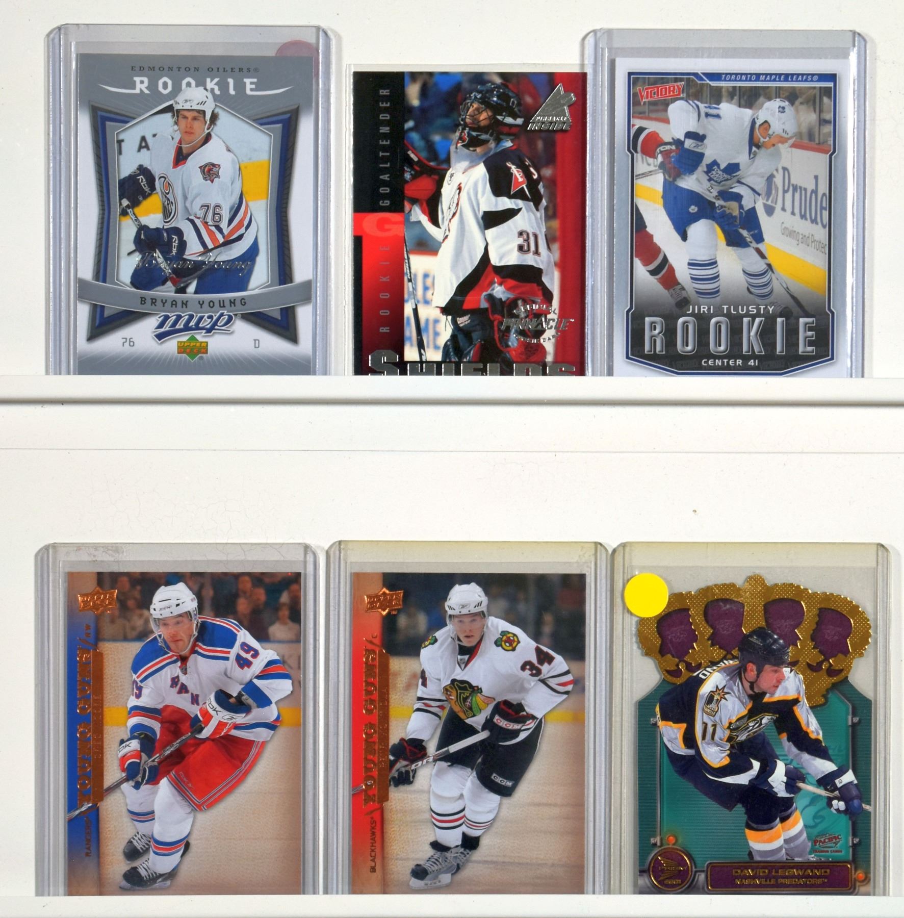 Hockey Cards - Rookie Cards, Shields, Young, Tlusty, Legwand, Moore ...