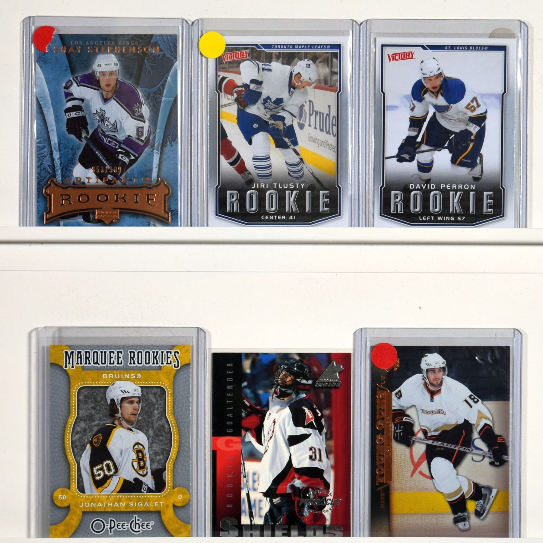 Hockey Cards - Rookie Cards, Shields, Stephenson, Tlusty, Perron ...