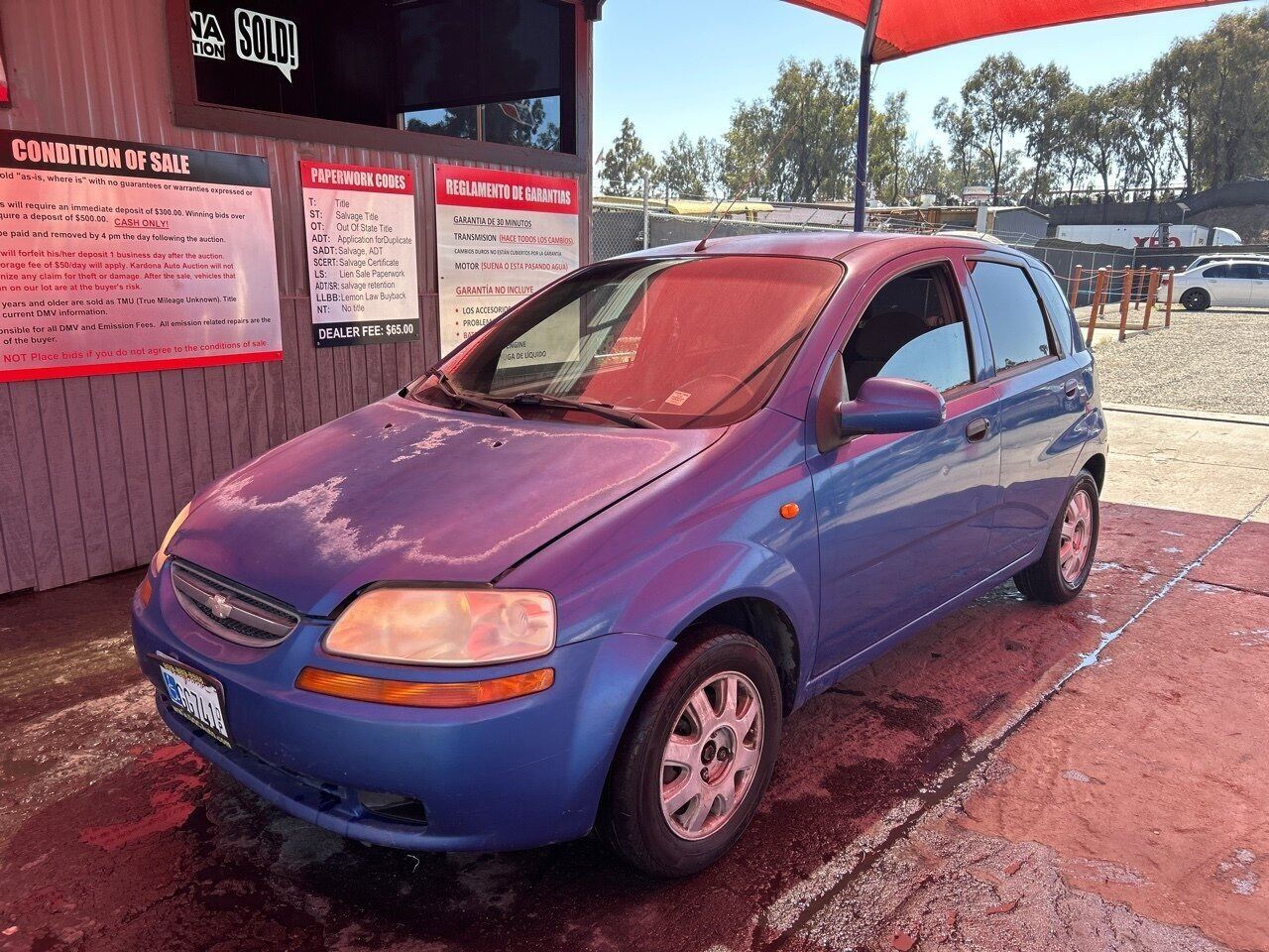 2004 CHEVROLET AVEO